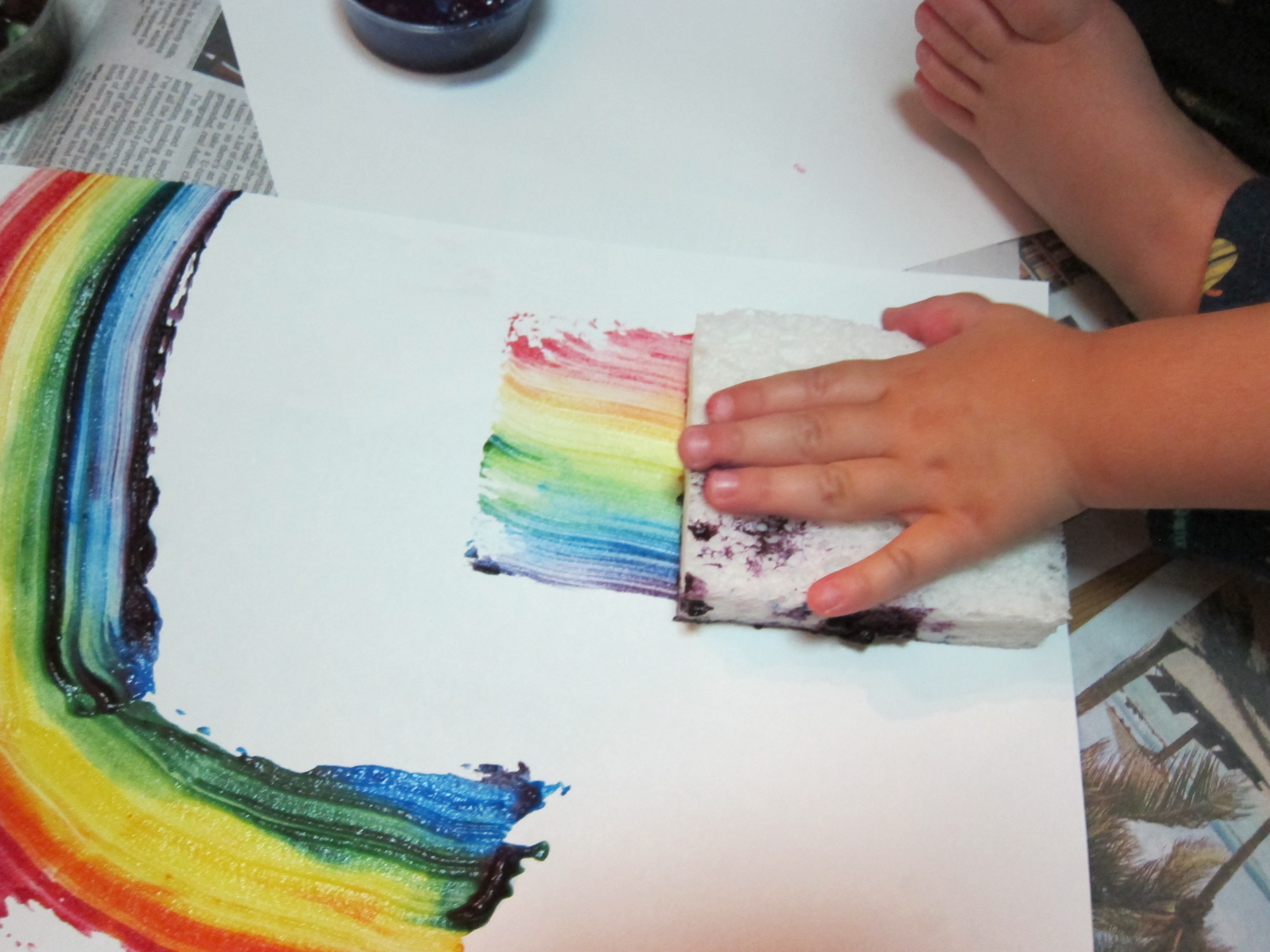 Rainbow Painting – joyful parenting