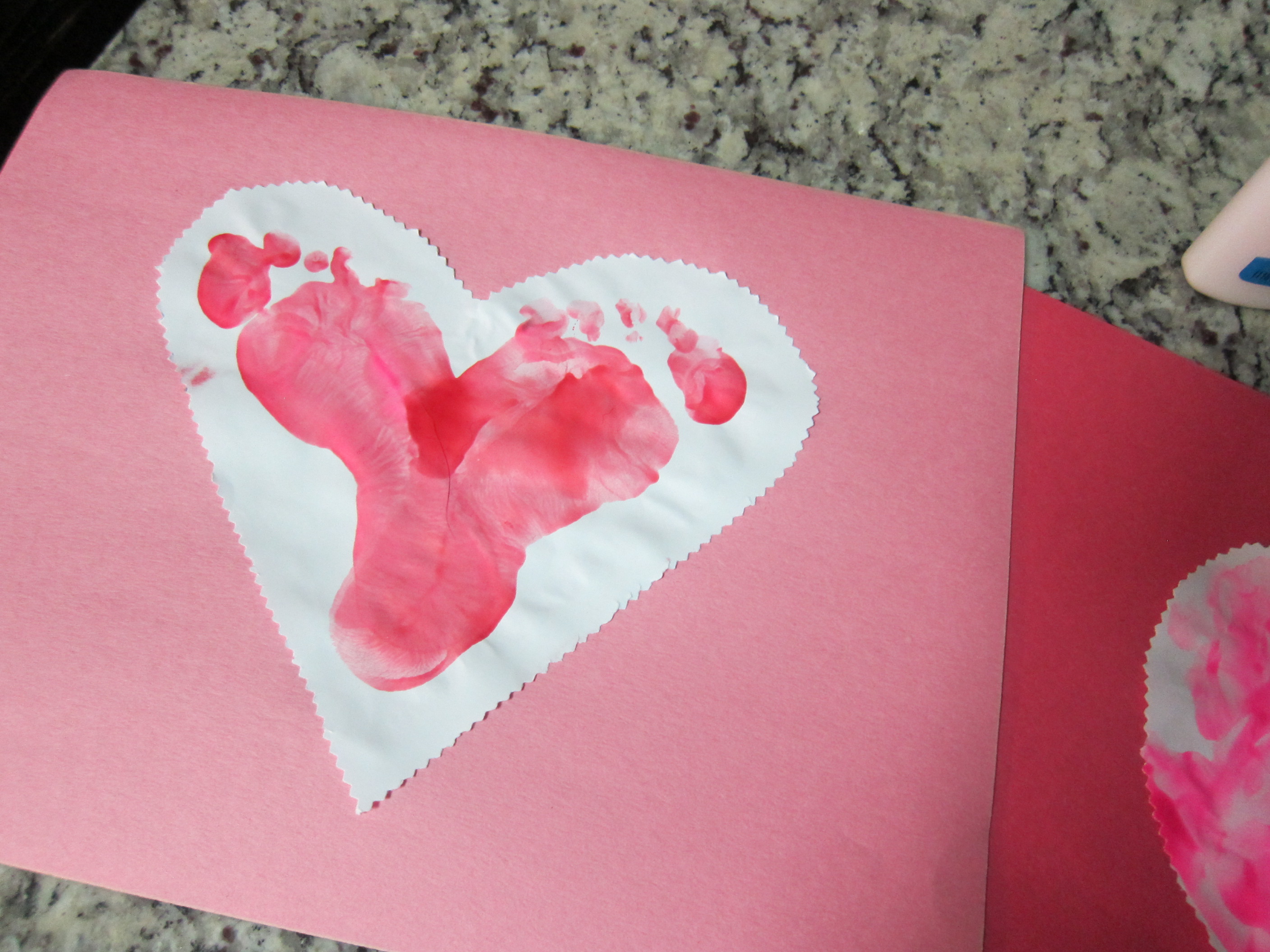 Handprint and Footprint Hearts – joyful parenting