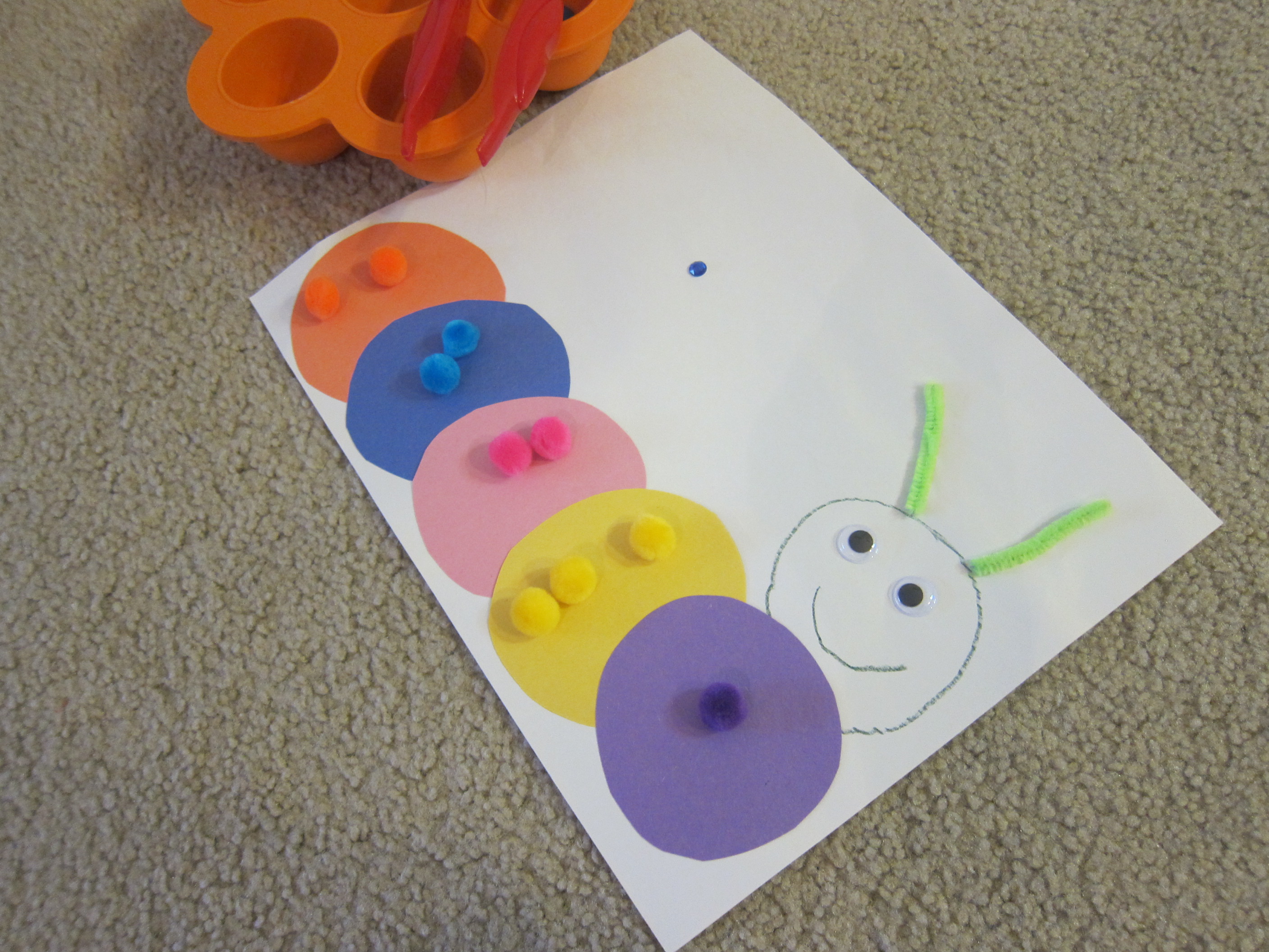 Color Match Caterpillar – joyful parenting