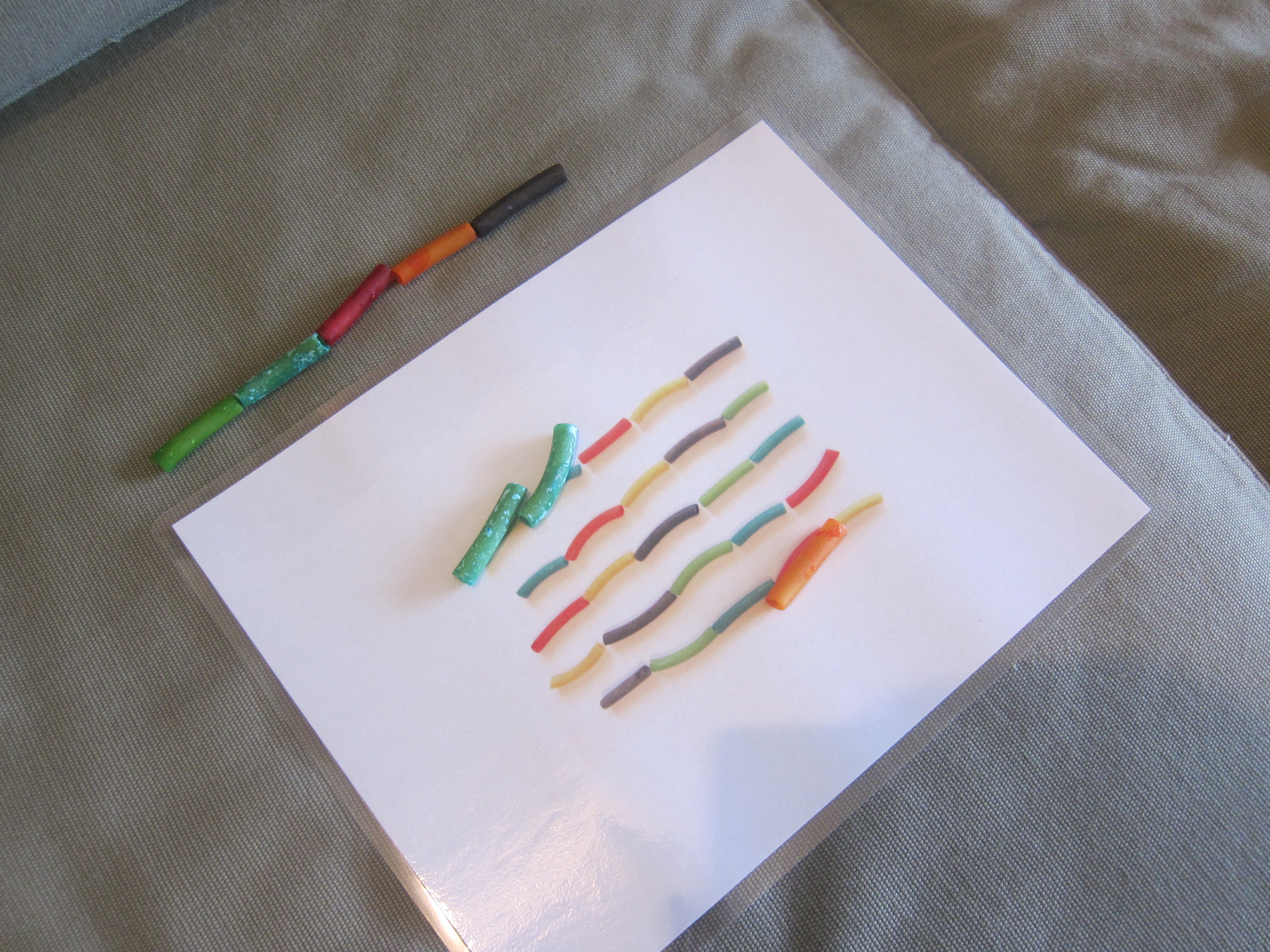 Pasta Bead Sequencing – joyful parenting