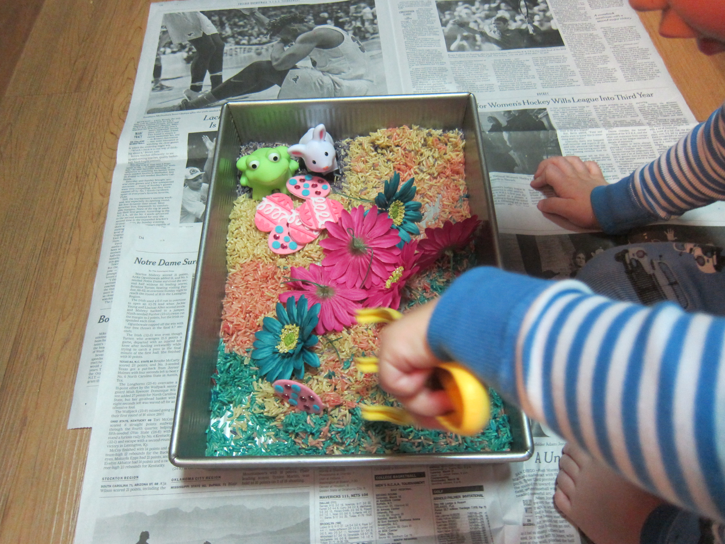 Spring Sensory Bin – joyful parenting