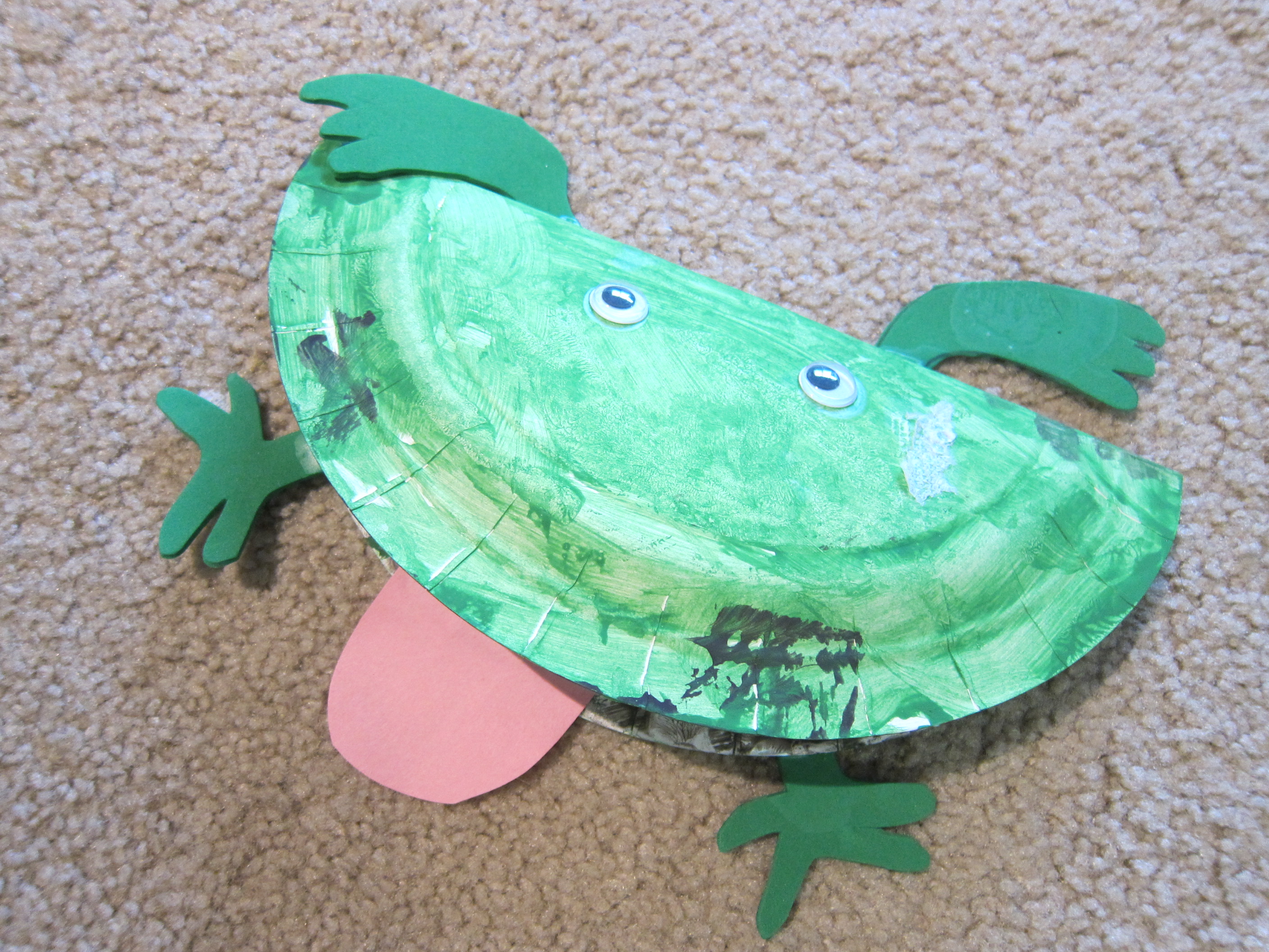 Paper Plate Frog – joyful parenting