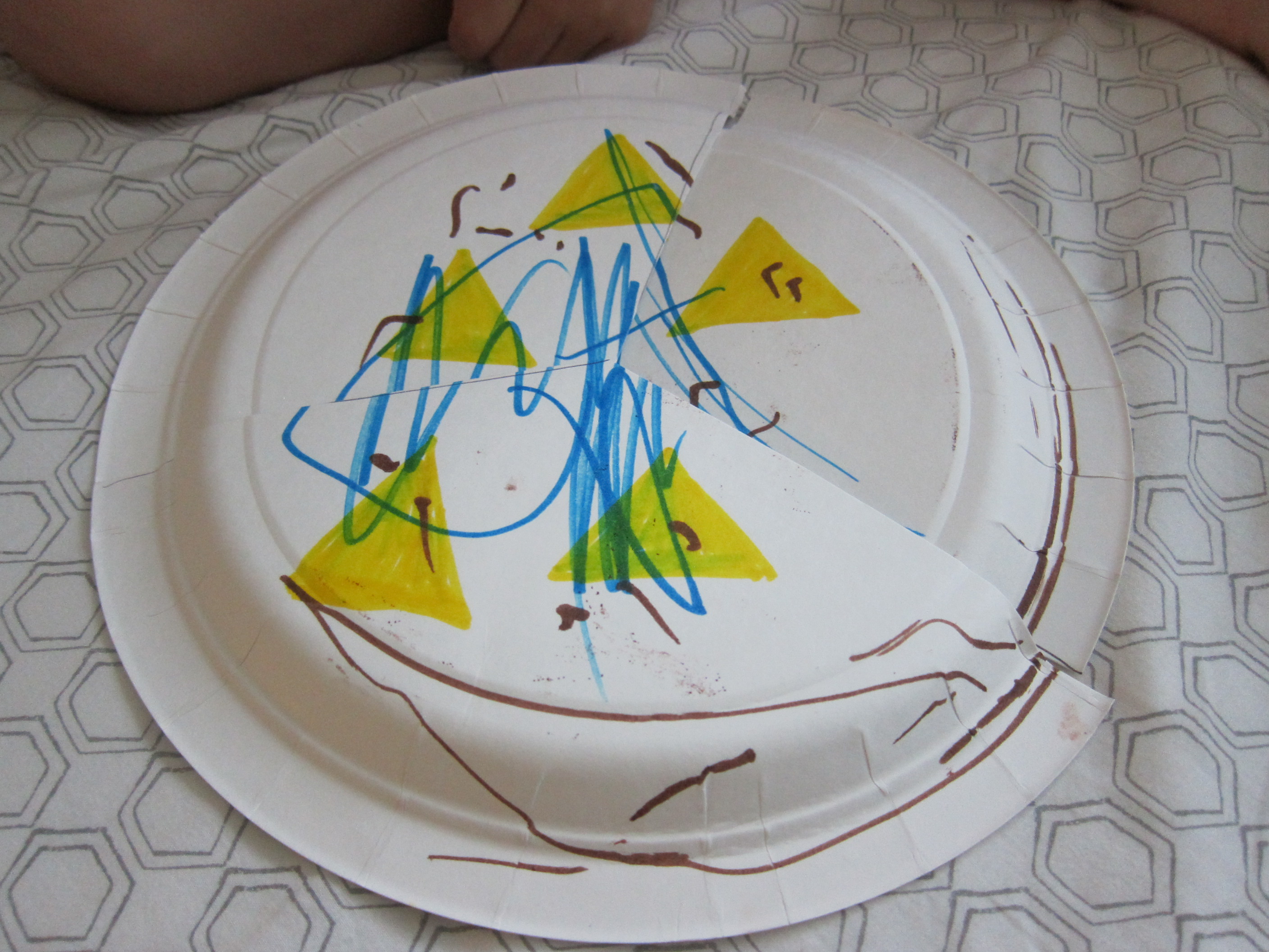 Paper Plate Fraction Puzzles – joyful parenting