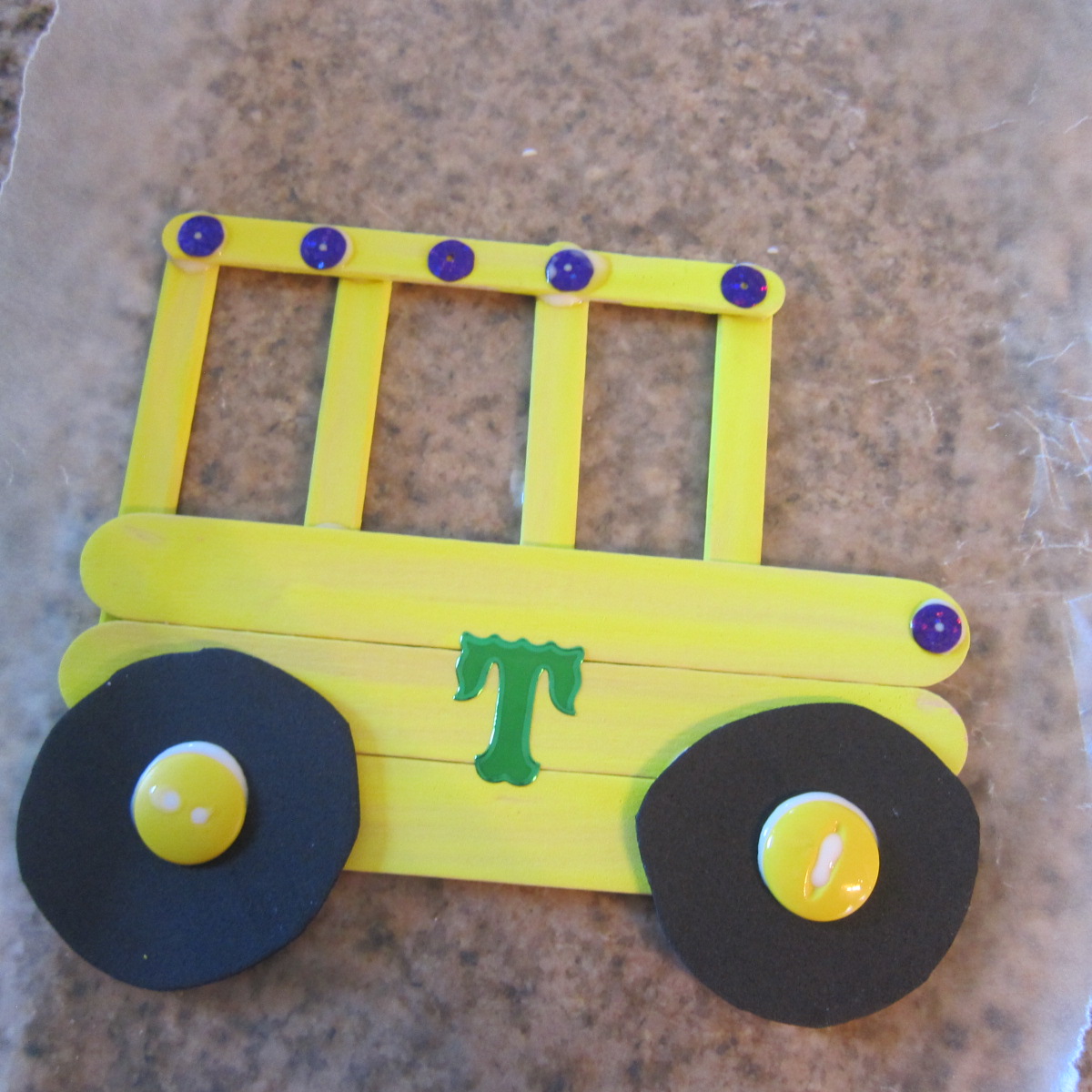 Craft Stick School Bus – joyful parenting