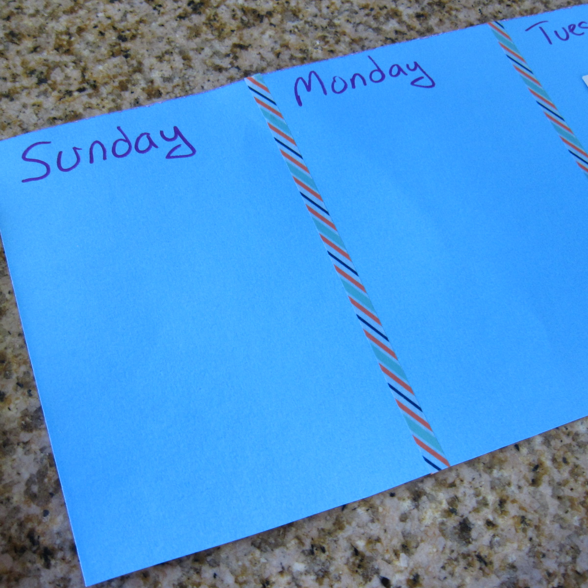 Days of the Week Chart – joyful parenting