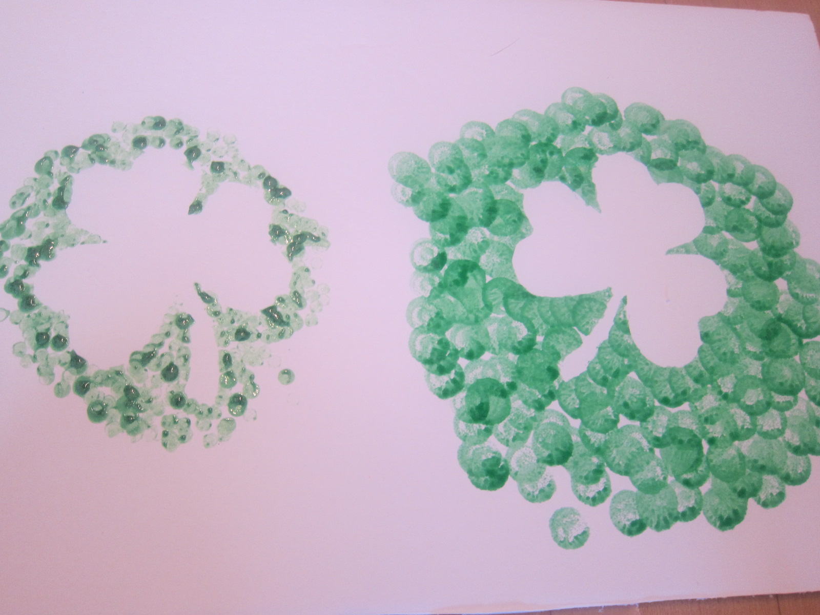 Dot Paint Shamrocks – joyful parenting