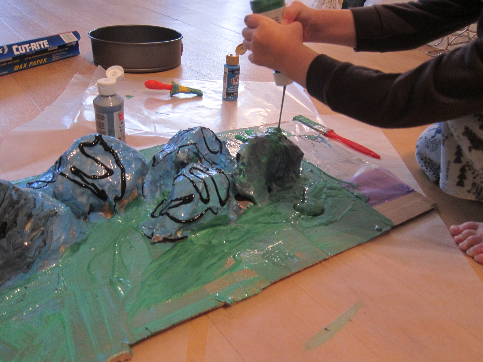 Papier-Mache Mountains – joyful parenting
