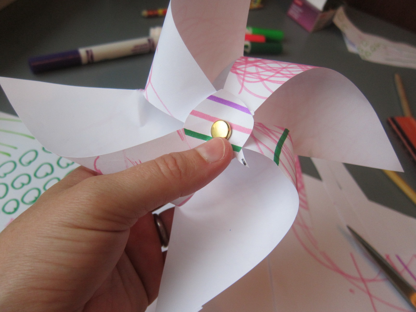 Paper Pinwheels – joyful parenting