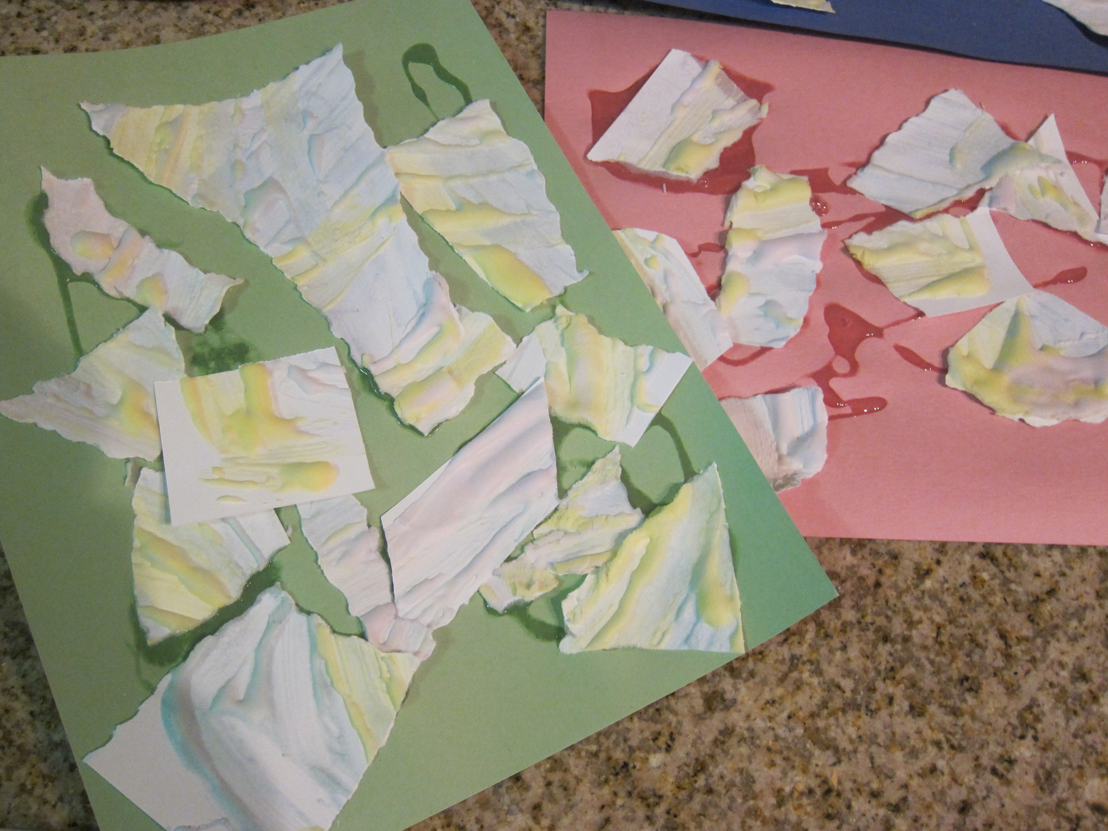 Fluffy-Paint Collage – joyful parenting