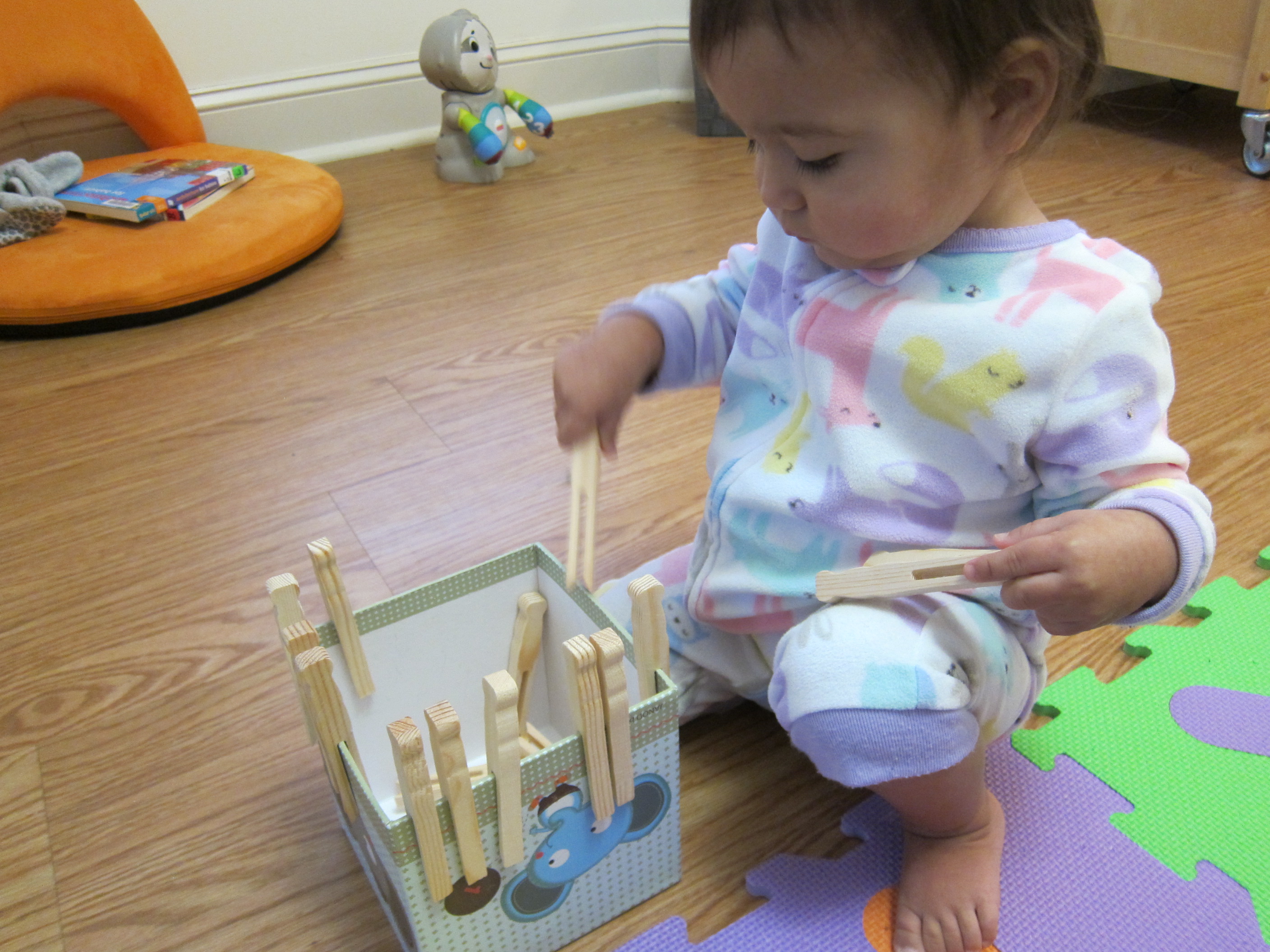 Clothespins + Empty Box – joyful parenting