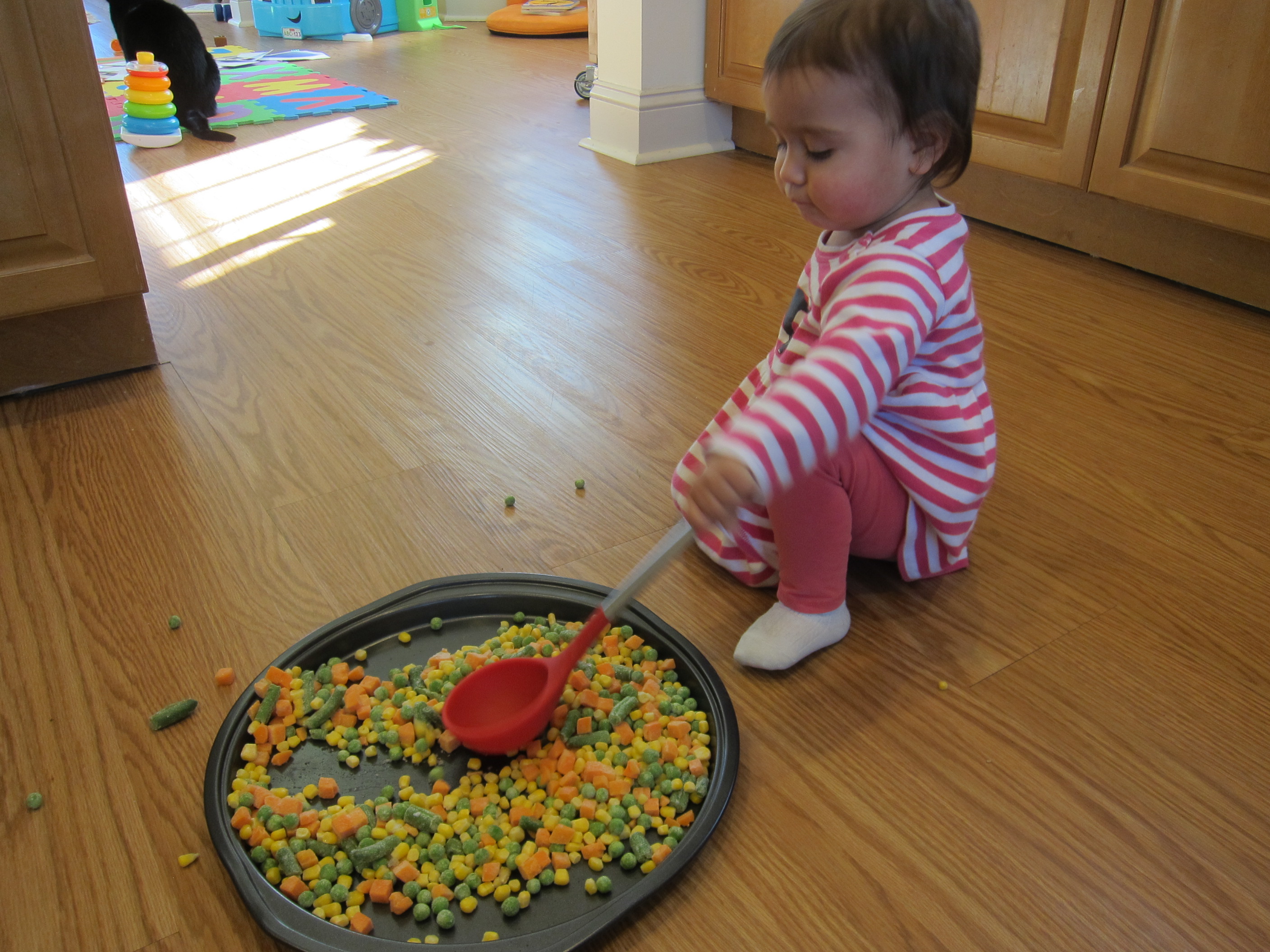Sensory Play with Frozen Veggies – joyful parenting