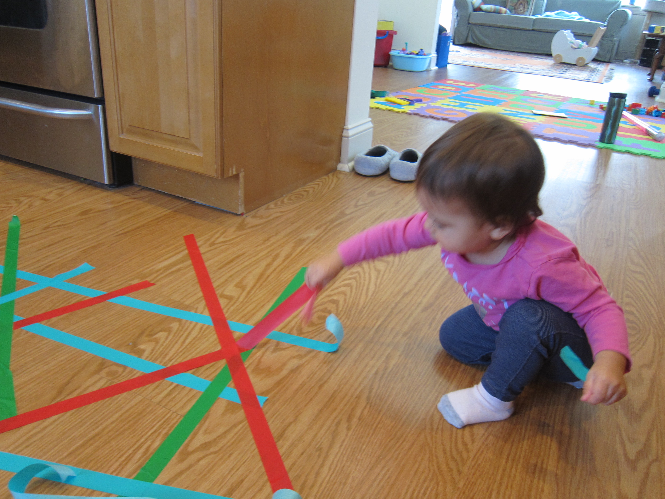 Fun with Tape and Peeling Tape – joyful parenting