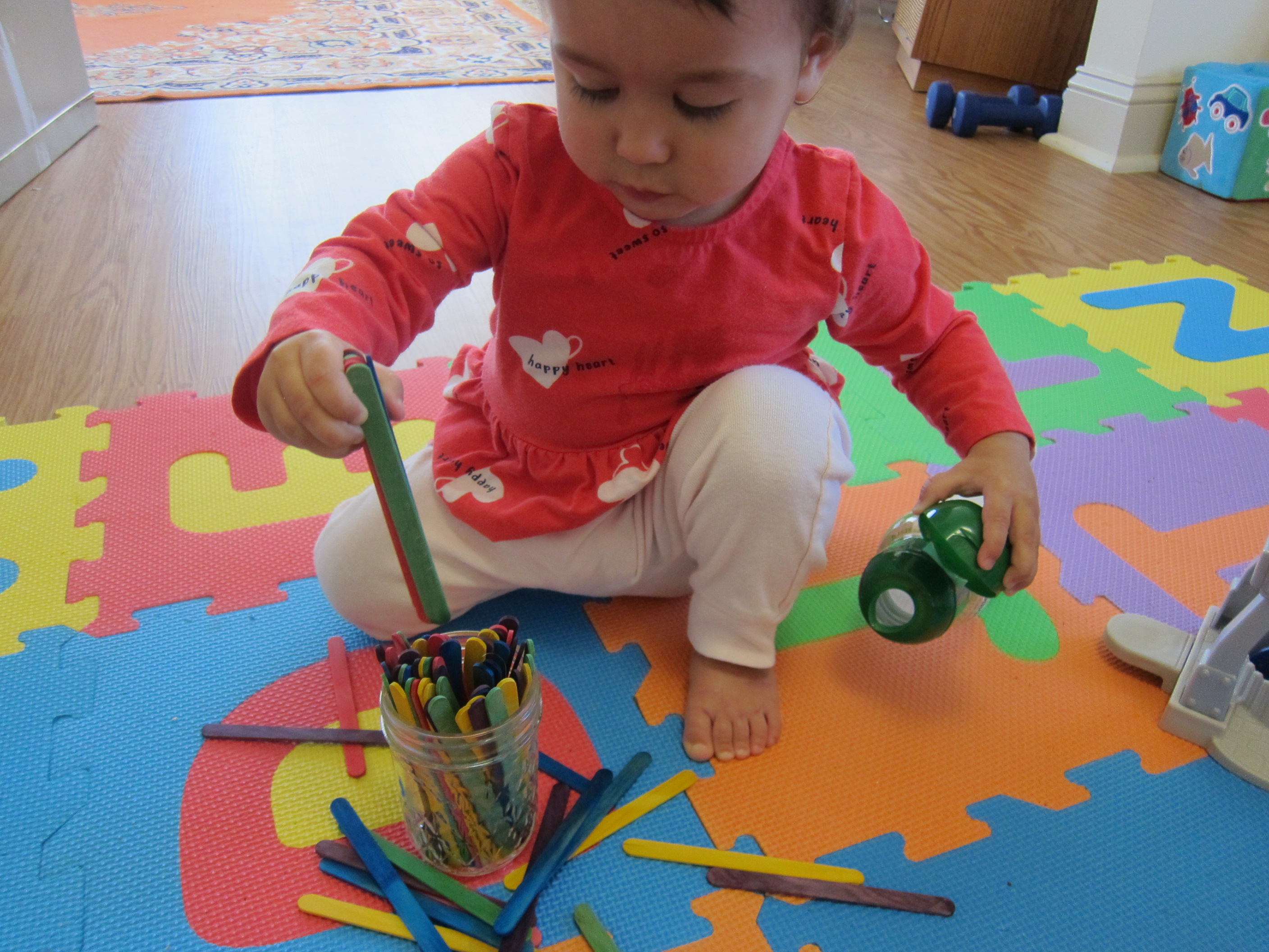 Fine Motor Activity: Craft Sticks + Plastic Bottle – joyful parenting