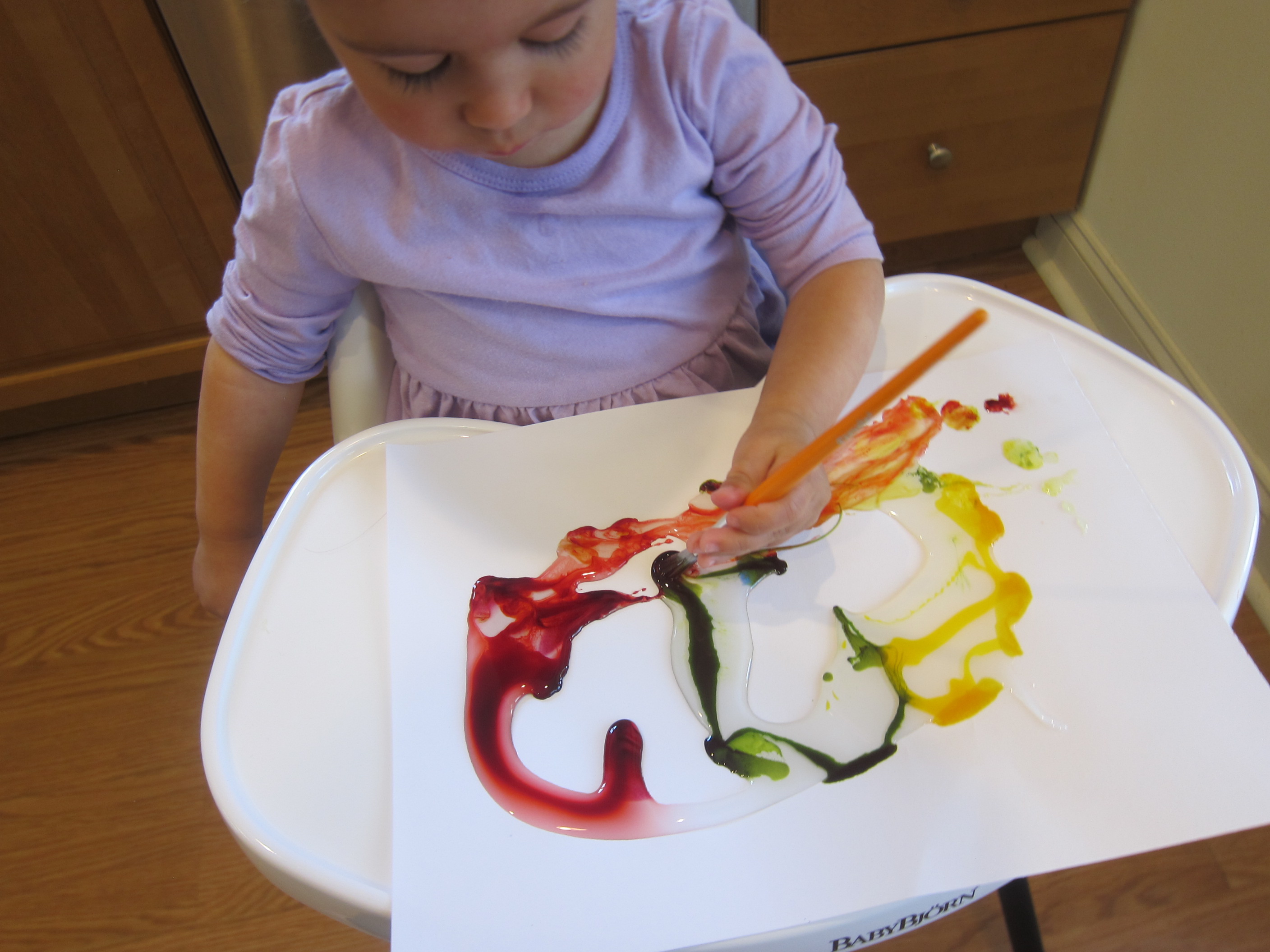 Food-Coloring Fingerpaint – joyful parenting