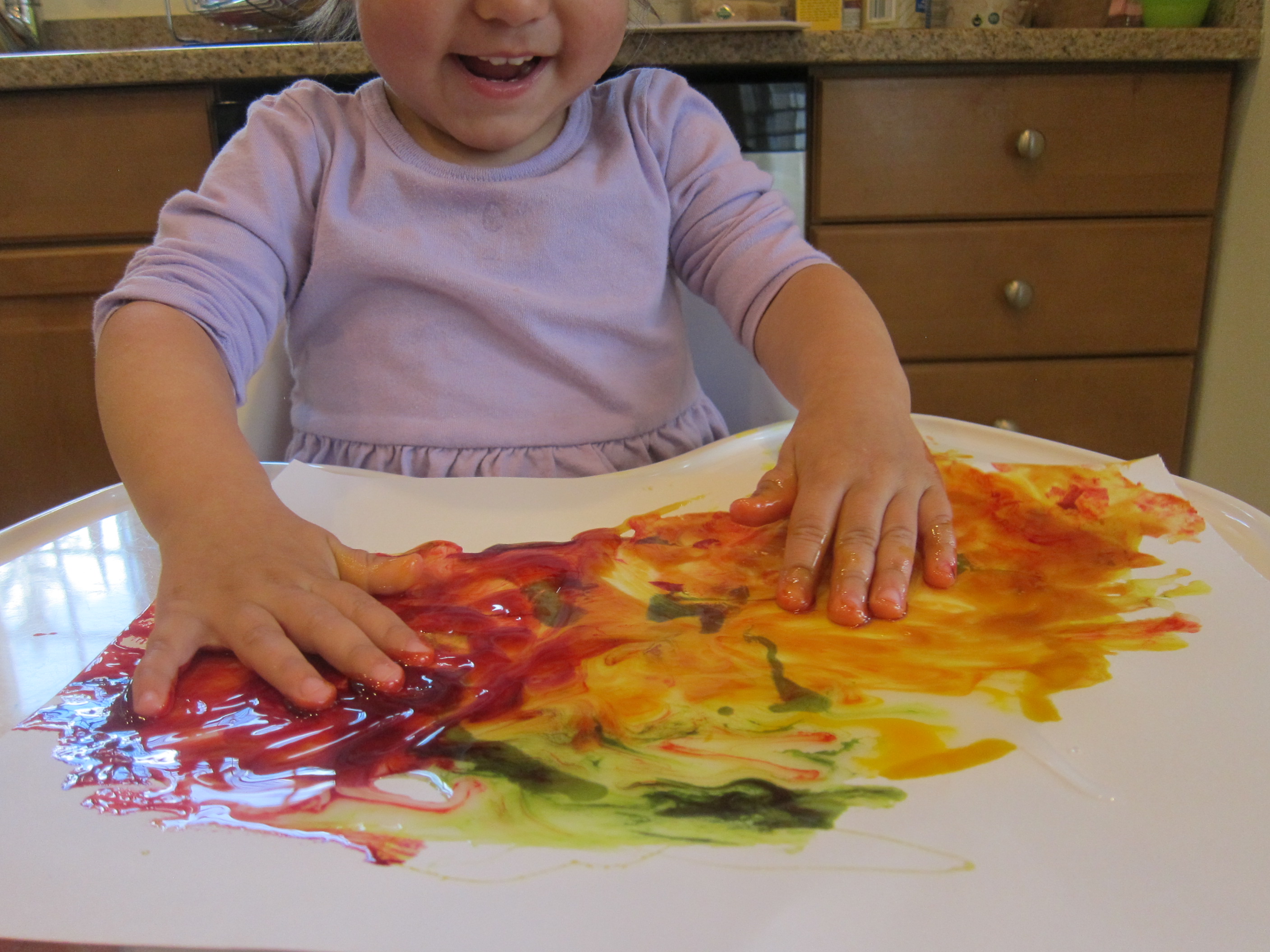 Food-Coloring Fingerpaint – joyful parenting