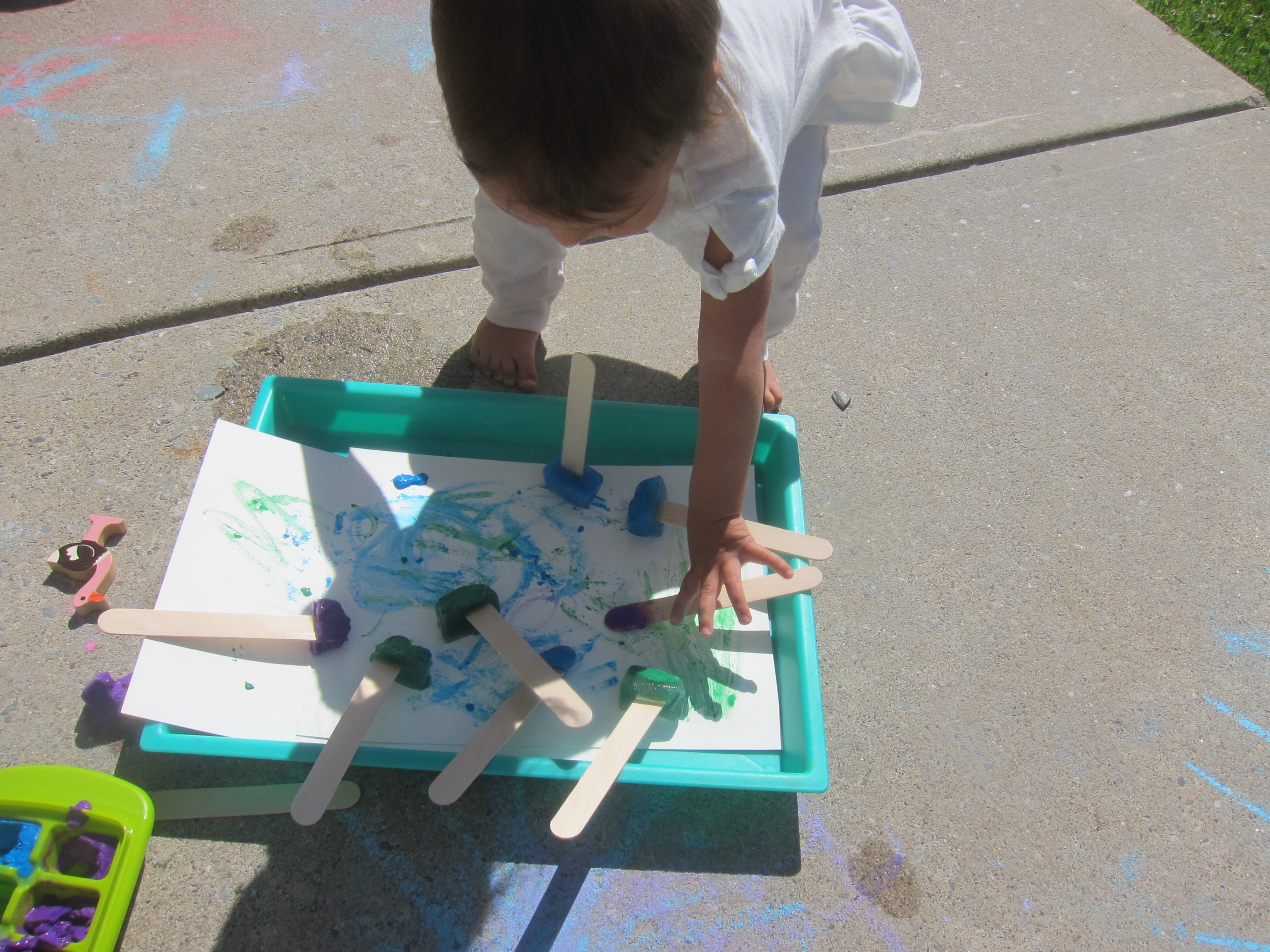 Frozen Painting, Two Ways – joyful parenting