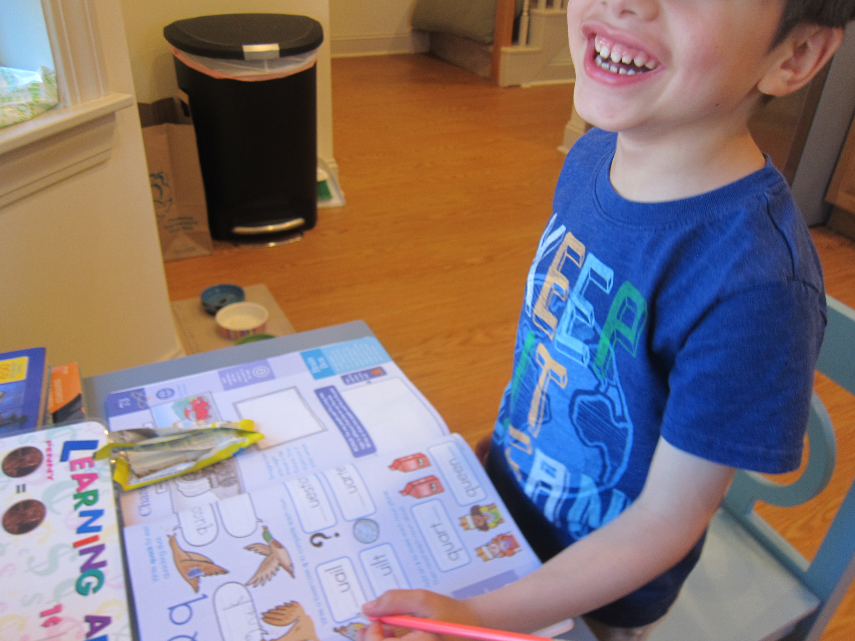 Kindergarten Home School Week 12: Monday – joyful parenting