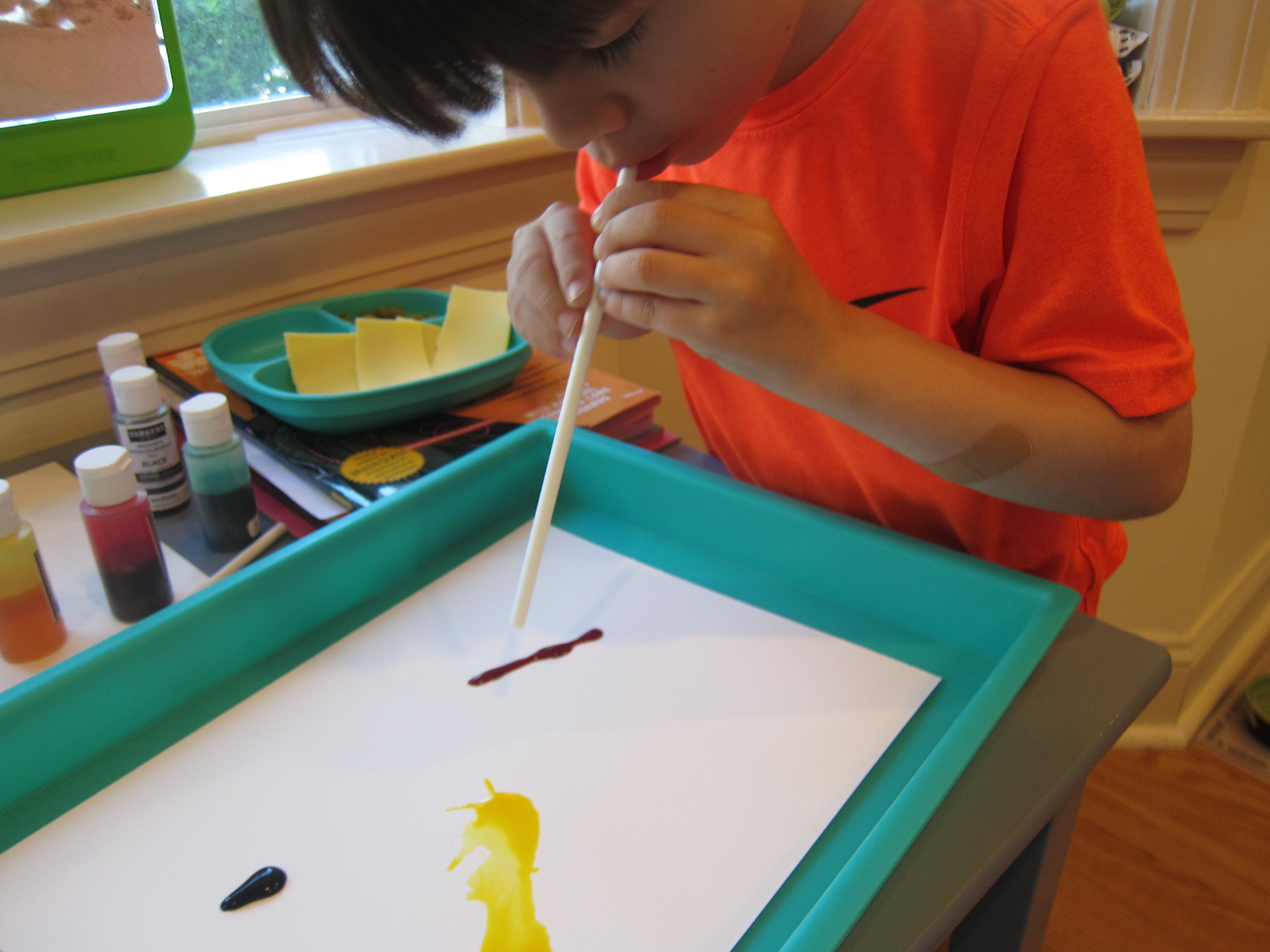Monster and Creature Straw Paintings – joyful parenting