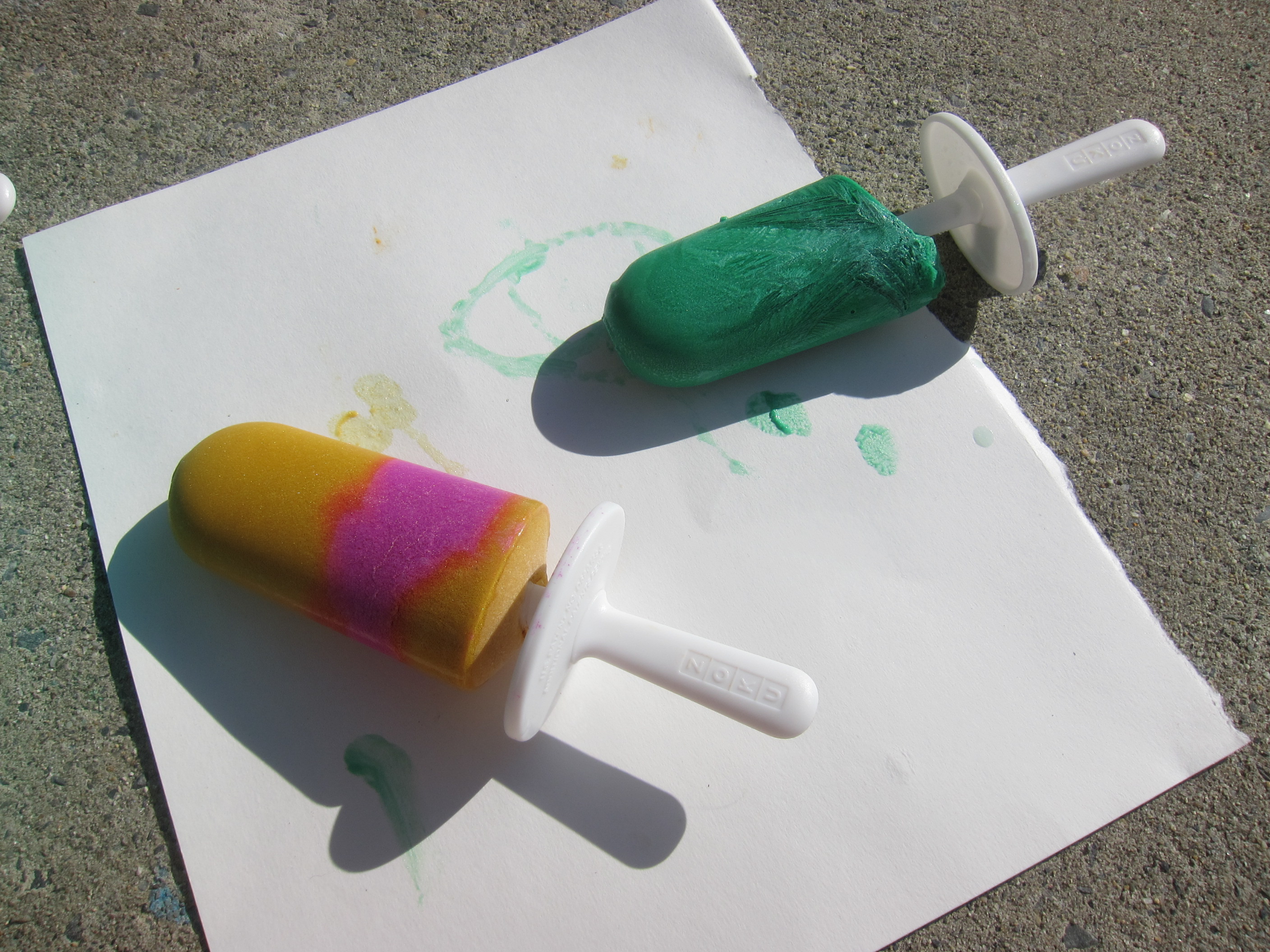Paint Popsicles – joyful parenting