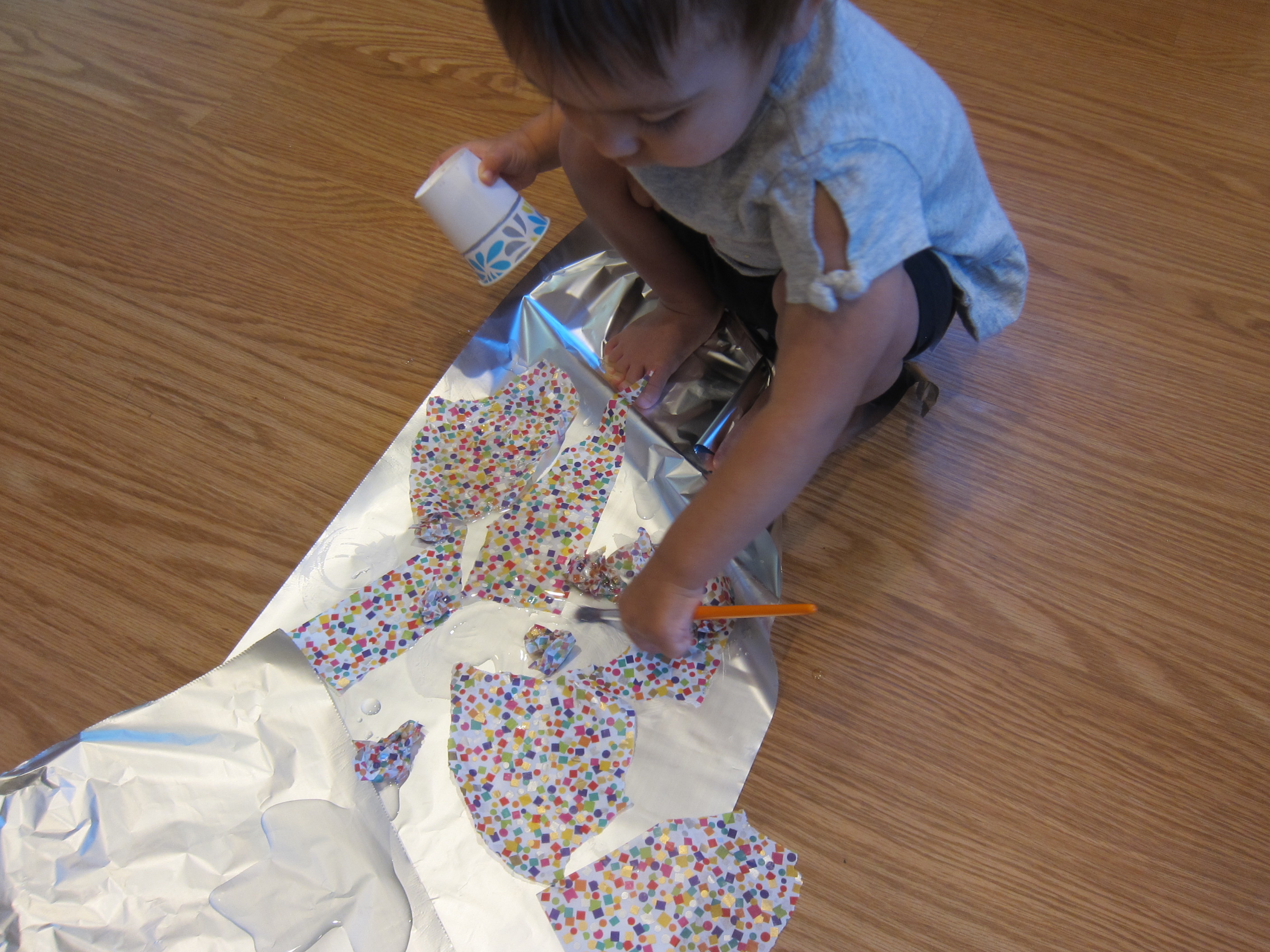 Tissue Paper Collage – joyful parenting