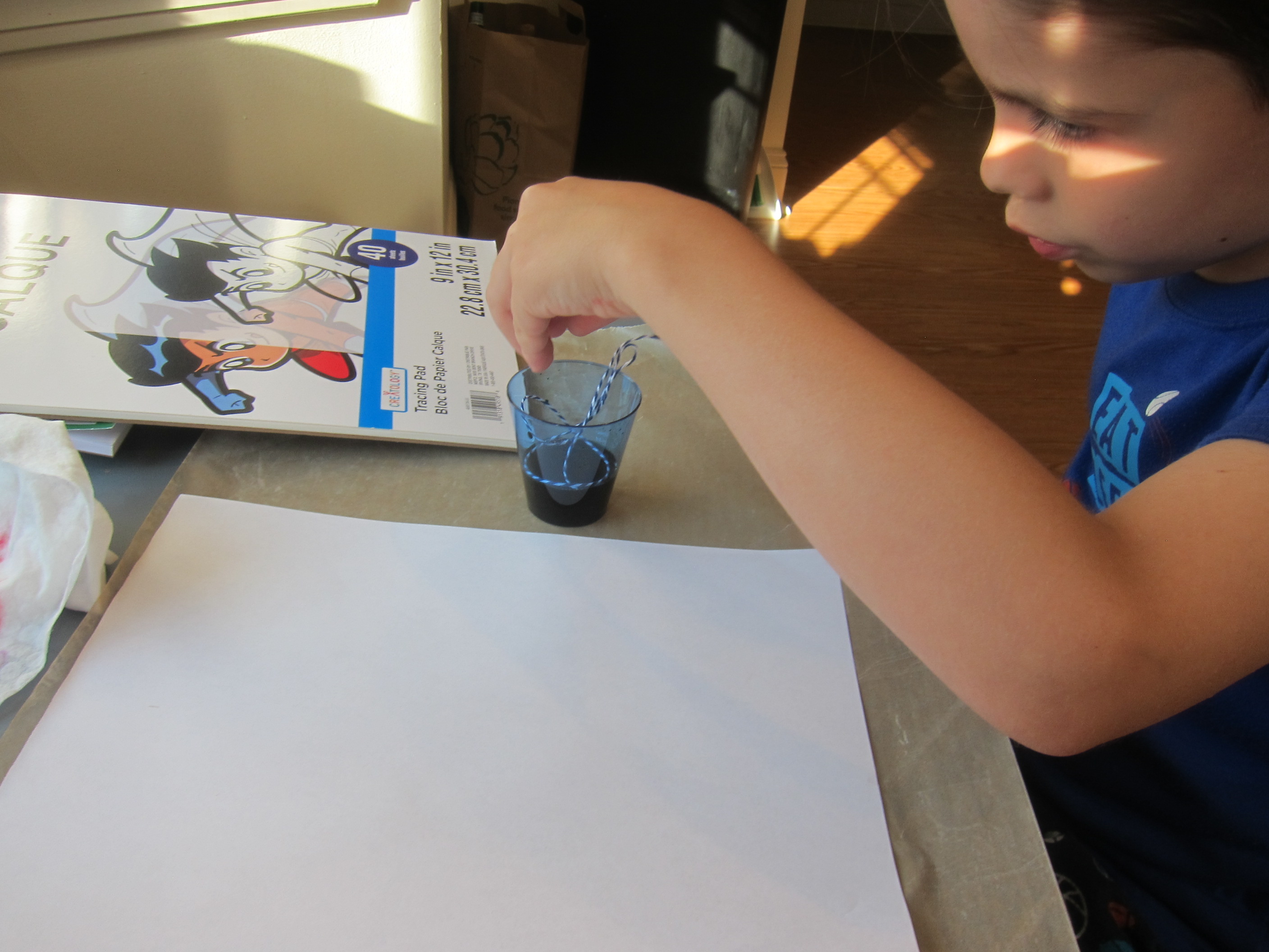 Pulled String Paintings – joyful parenting