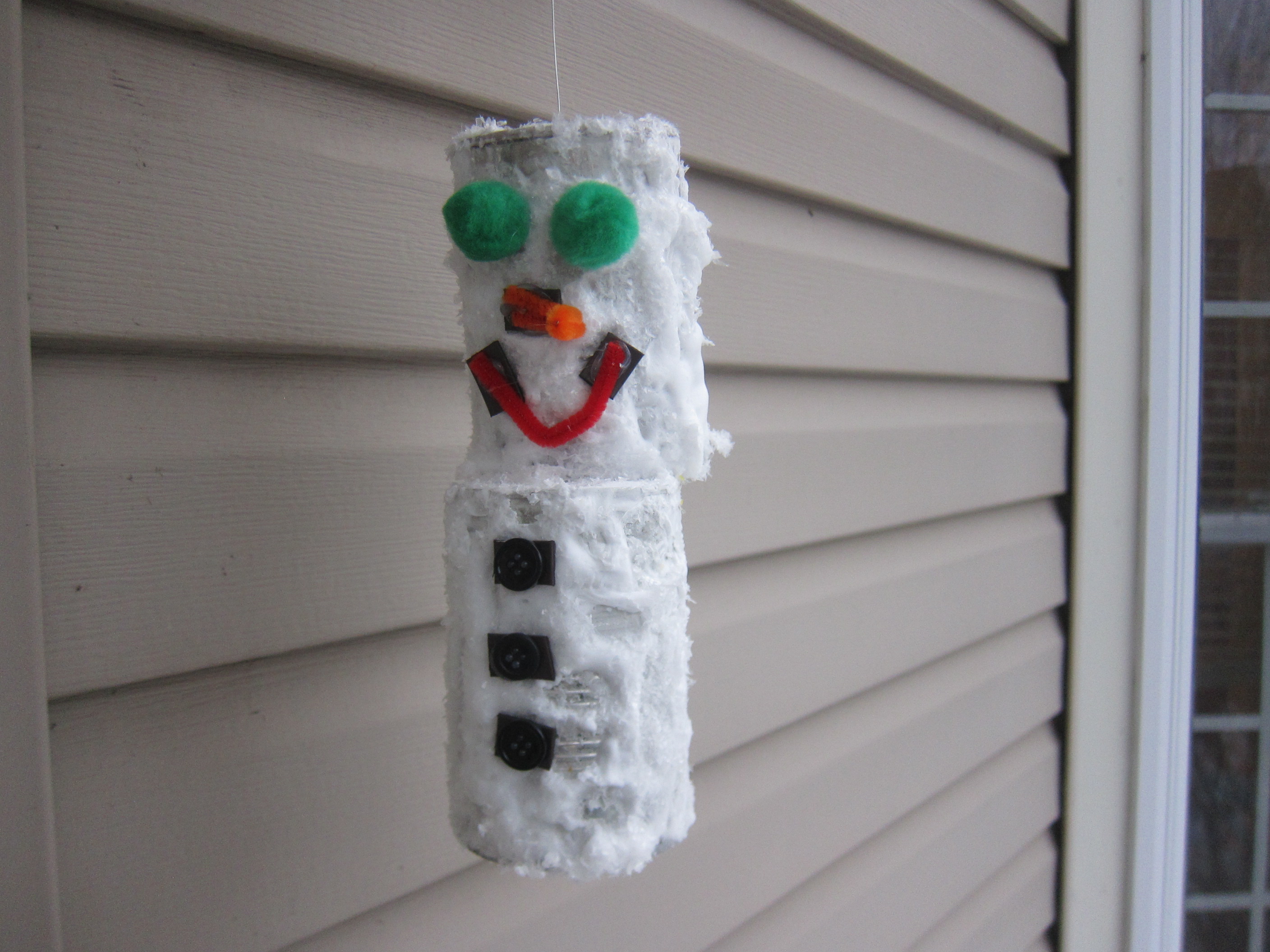 Snowman Craft from Tin Cans – joyful parenting